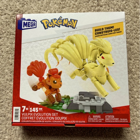 Mega | Toys | Mega Pokmon Vulpix Evolution Set With 2 Poseable Action ...